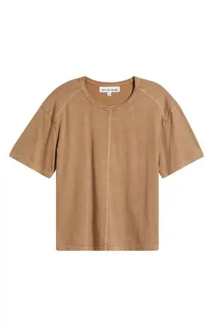 CITY BLUES Acid Wash T-shirt - Burlap