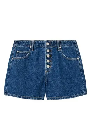 ALLSAINTS Tay Exposed Fly Denim Shorts