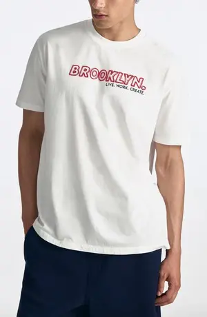Brooklyn Industries Embrouidered Logo Graphic T-shirt