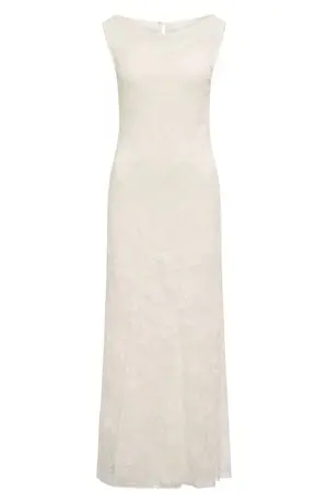 EVER NEW Jenna Paneled Lace Midi Dress