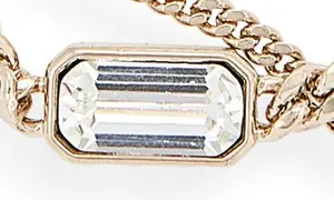 Alexander McQueen Layered Chain Necklace With Skull And Crystal Pendant