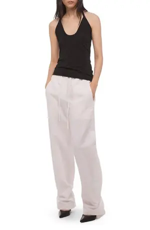 Helmut Lang Twist Dancer Top In Stretch Jersey - Black