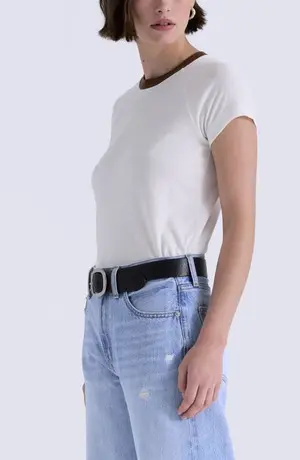 PISTOLA Ryn Ringer Cotton T-shirt - Soft White
