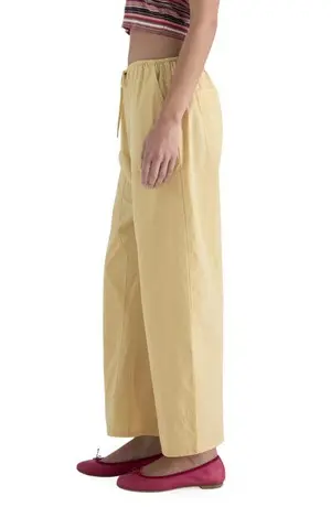PISTOLA Theo Cotton Drawstring Pants - Light Tumeric