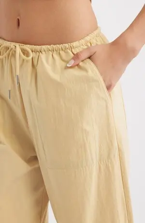 PISTOLA Theo Cotton Drawstring Pants - Light Tumeric
