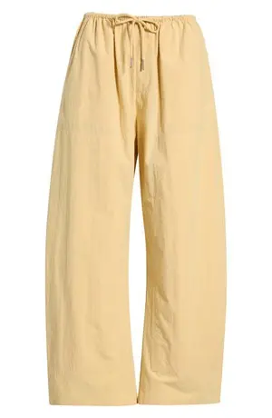 PISTOLA Theo Cotton Drawstring Pants - Light Tumeric