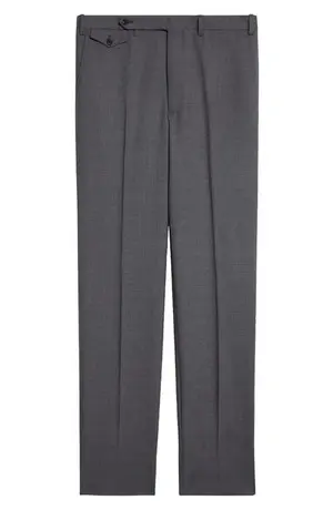 J. MUESER Waverly High Twist Virgin Wool Trousers