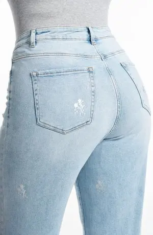 BAYEAS Embellished High Waist Wide Leg Jeans