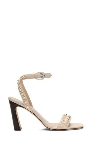 STUART WEITZMAN Perry Studded Leather Sandal 85