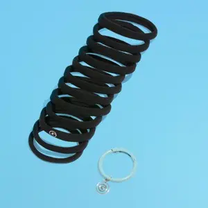 GIMME BEAUTY Low Profile Seamless Nylon Hair Bands With Band Ring