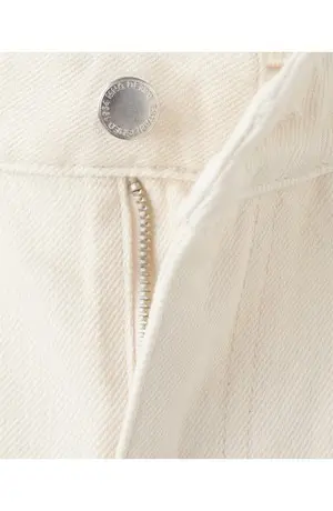 Mango Embroidered Straight Leg Jeans