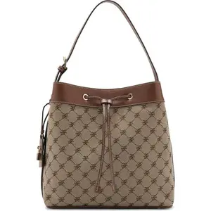 Mango Logo Jacquard Bucket Bag