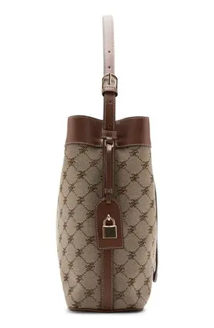 Mango Logo Jacquard Bucket Bag