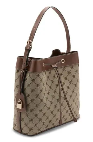 Mango Logo Jacquard Bucket Bag