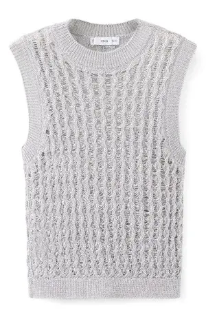Mango Open Stitch Knit Vest