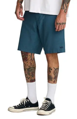Rvca Course Chino Shorts - Denim Heather