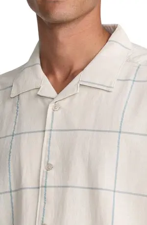 Rvca Vacancy Plaid Camp Shirt