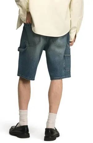 Lucky Brand Baggy Denim Utility Shorts