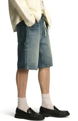 Lucky Brand Baggy Denim Utility Shorts