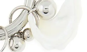 JUSTINE CLENQUET Paula Seashell & Chain Key Ring