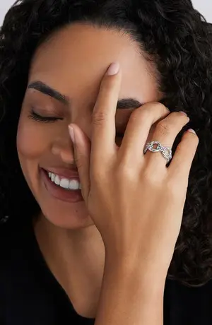 Lagos Sterling Caviar Link Ring