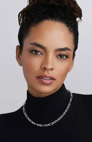 Lagos Sterling Caviar Link Necklace