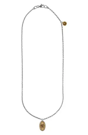 John Varvatos Sterling Silver & Brass Pendant Necklace - Mix