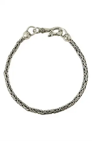 John Varvatos Artisan Sterling Woven Chain Bracelet - Silver