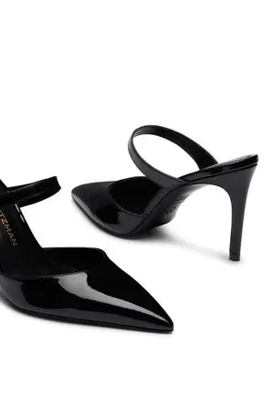 STUART WEITZMAN Power Mule 85 Stiletto Pumps - Black Calf