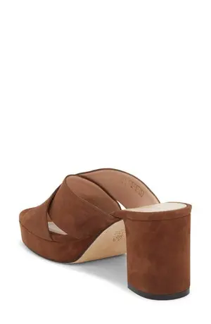 STUART WEITZMAN Dayna Platform Sandal - Cigar
