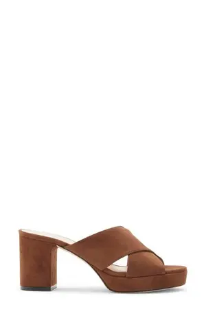 STUART WEITZMAN Dayna Platform Sandal - Cigar