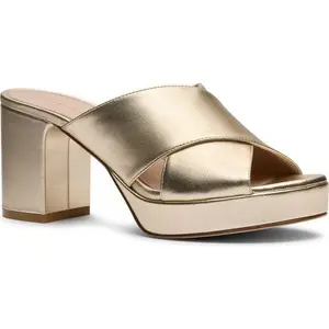 STUART WEITZMAN Stuart Weitzman Dayna Platform Sandal Light Gold