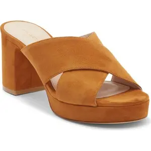 STUART WEITZMAN Dayna Platform Sandal - Walnut