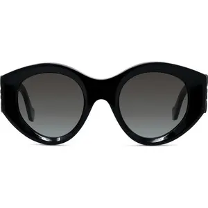 Loewe Anagram Round Frame Sunglasses - Sengld