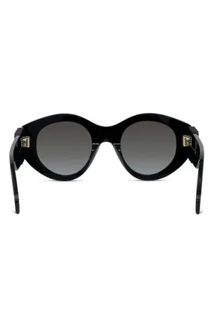 Loewe Anagram Round Frame Sunglasses - Sengld