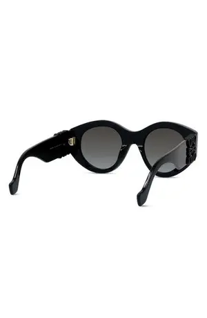 Loewe Anagram Round Frame Sunglasses - Sengld