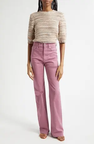 Veronica Beard Merivale Metallic Cotton Blend Sweater