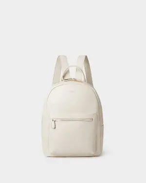 OSPREY LONDON Adaline Grainy Hide Leather Backpack - Dove