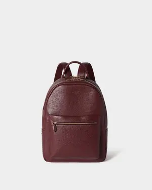 OSPREY LONDON Adaline Grainy Hide Leather Backpack - Merlot