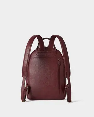 OSPREY LONDON Adaline Grainy Hide Leather Backpack - Merlot