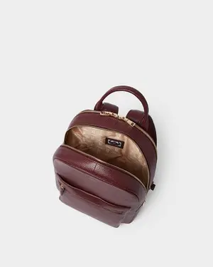 OSPREY LONDON Adaline Grainy Hide Leather Backpack - Merlot