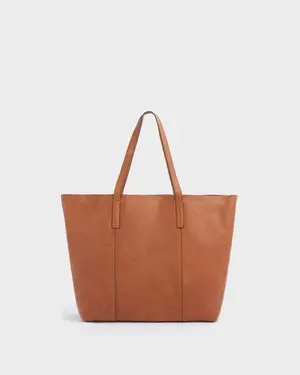 OSPREY LONDON Vintage Santa Fe Leather Tote Bag - Tan