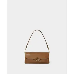 OSPREY LONDON Marlow Leather Shoulder Bag - Tan