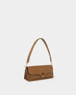 OSPREY LONDON Marlow Leather Shoulder Bag - Tan