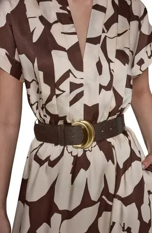 Donna Karan New York Belted Midi Dress