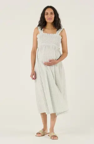 CACHE COEUR Maternity And Nursing Midi Smock Dress Alice