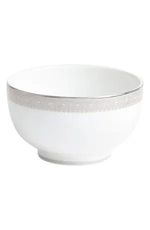 Vera Wang Lace Bone China Rice Bowl - Platinum