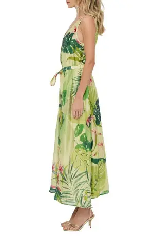 CIEBON Rowena Tie Waist Midi Dress