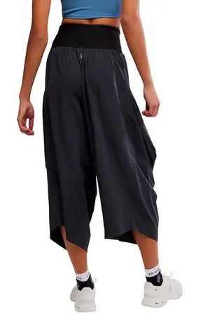 Free People Way Back Convertible Crop Pants - Black