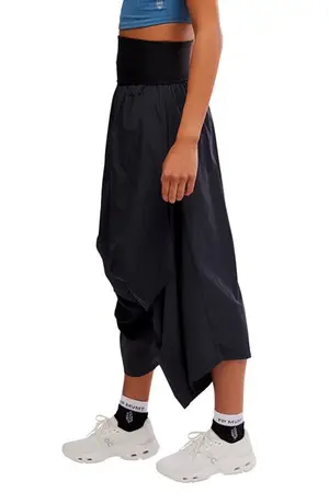 Free People Way Back Convertible Crop Pants - Black